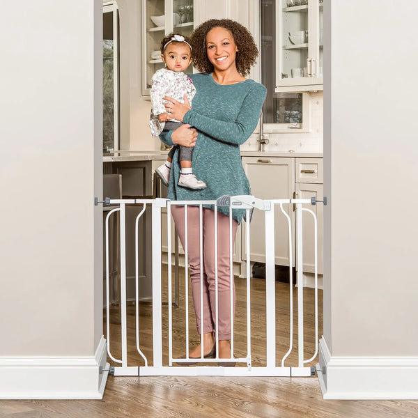 Easy Step® Extra Wide White Safety Gate | Regalo Baby