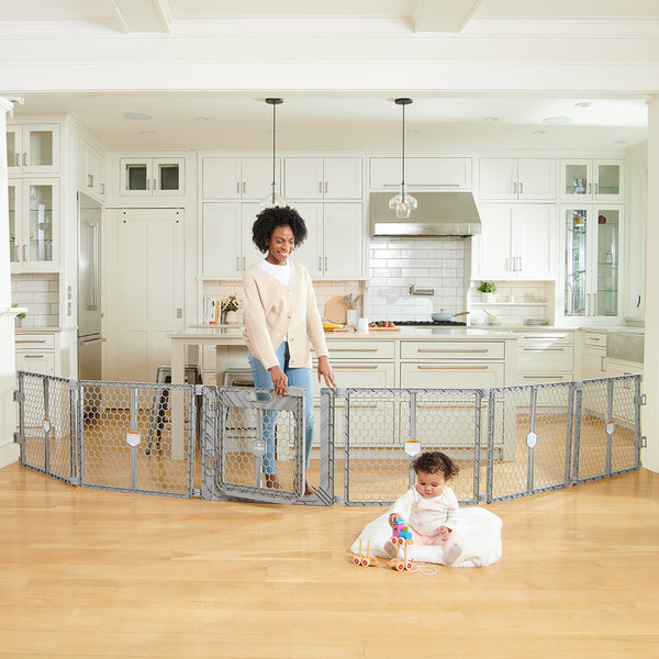 2-in-1 Play Yard and Safety Gate with Door | Regalo Baby