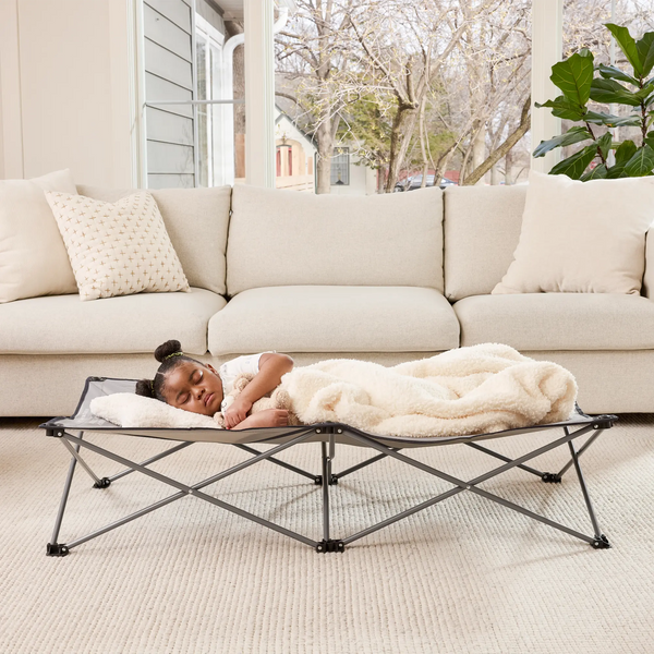 Gray Extra Long My Cot® Portable Toddler Bed™ | Regalo Baby
